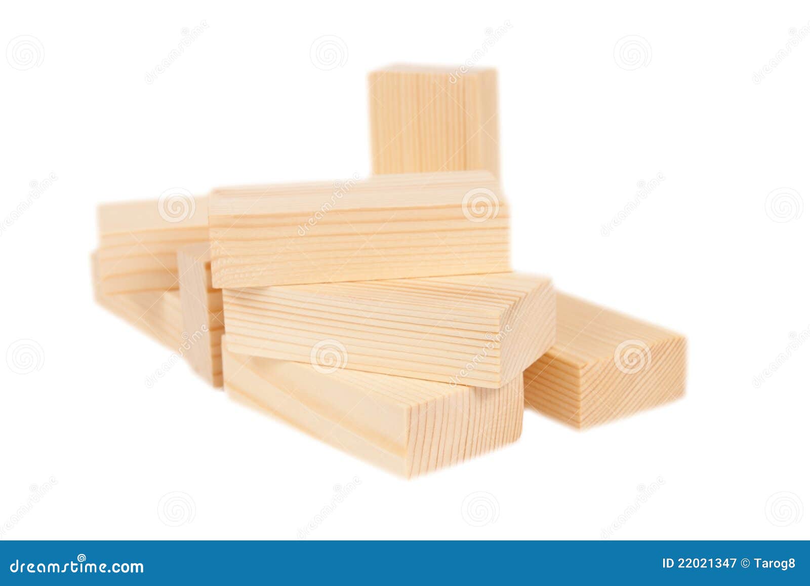 Wooden Toy Rectangle Blocks Isolated Stock Image - Image of creativity ...