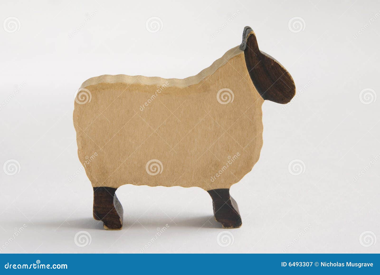 Wooden toy sheep stock image. Image of mutton, wood, play - 6493307