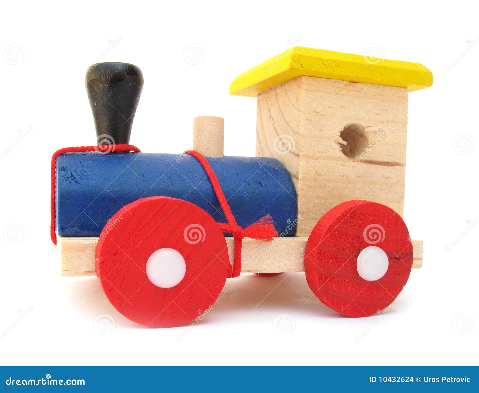 Wooden toy train engine stock photo. Image of isolated - 10432624