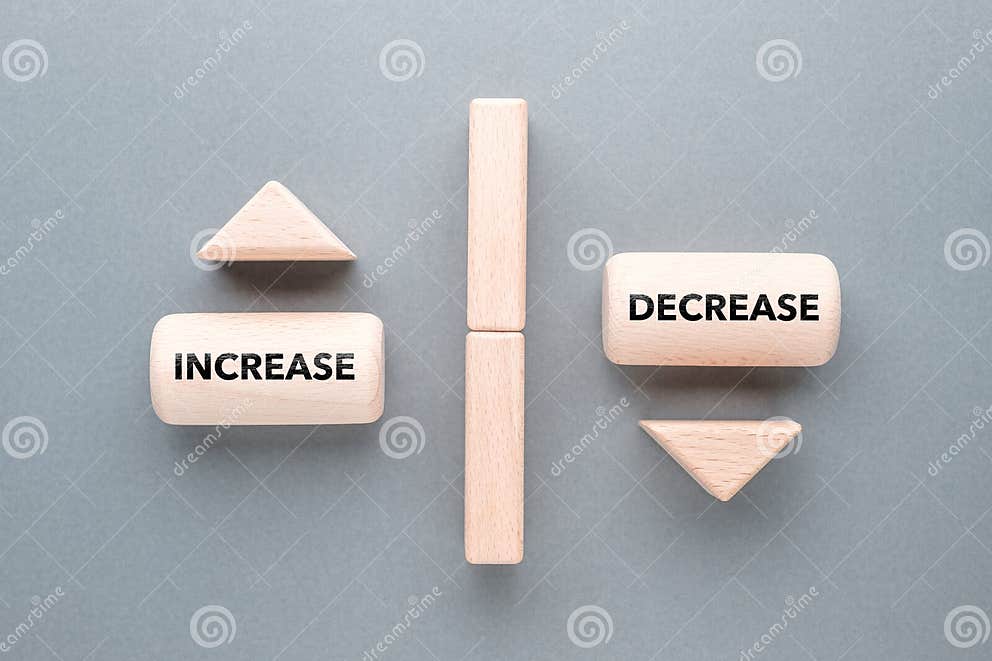 Increase and Decrease, Business Analysis Stock Photo - Image of ...