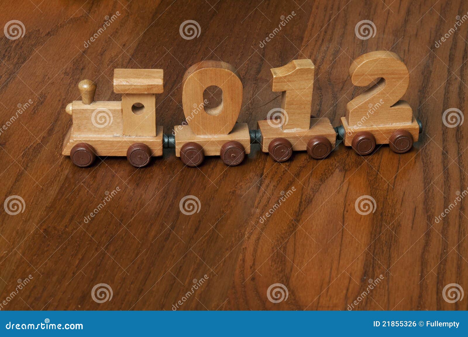Wooden train of numbers stock photo. Image of wood, numeric - 21855326
