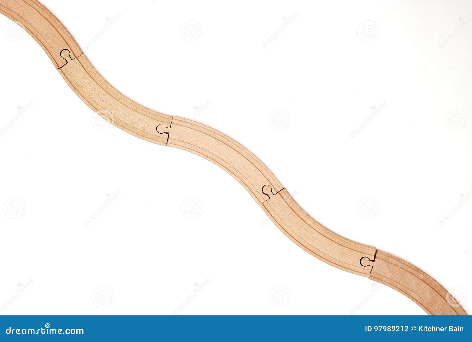 Wooden Train Track stock photo. Image of isolated, miniature - 97989212