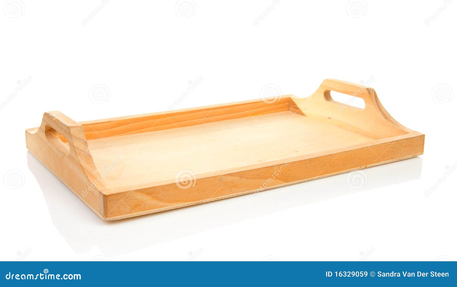 Wooden tray stock image. Image of tray, isolated, brown - 16329059