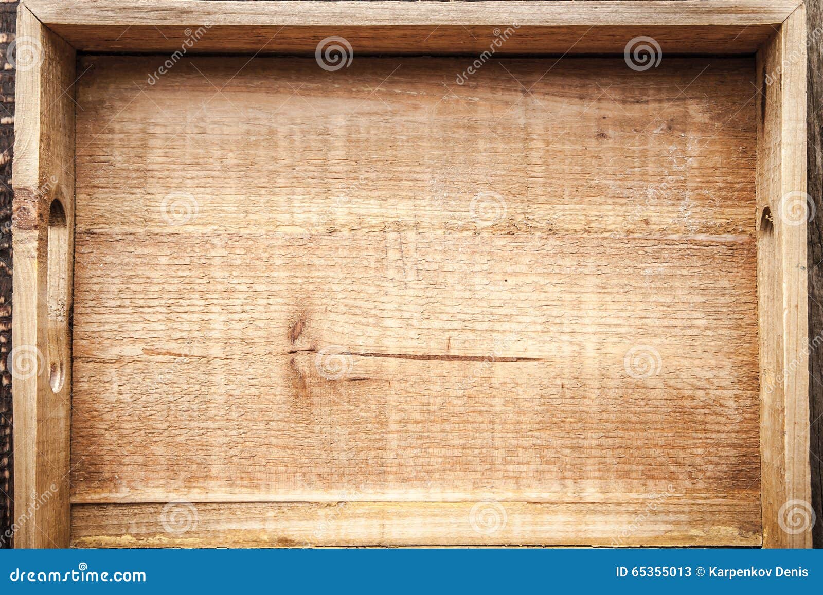 Wooden tray top view stock image. Image of table, cuisine - 65355013