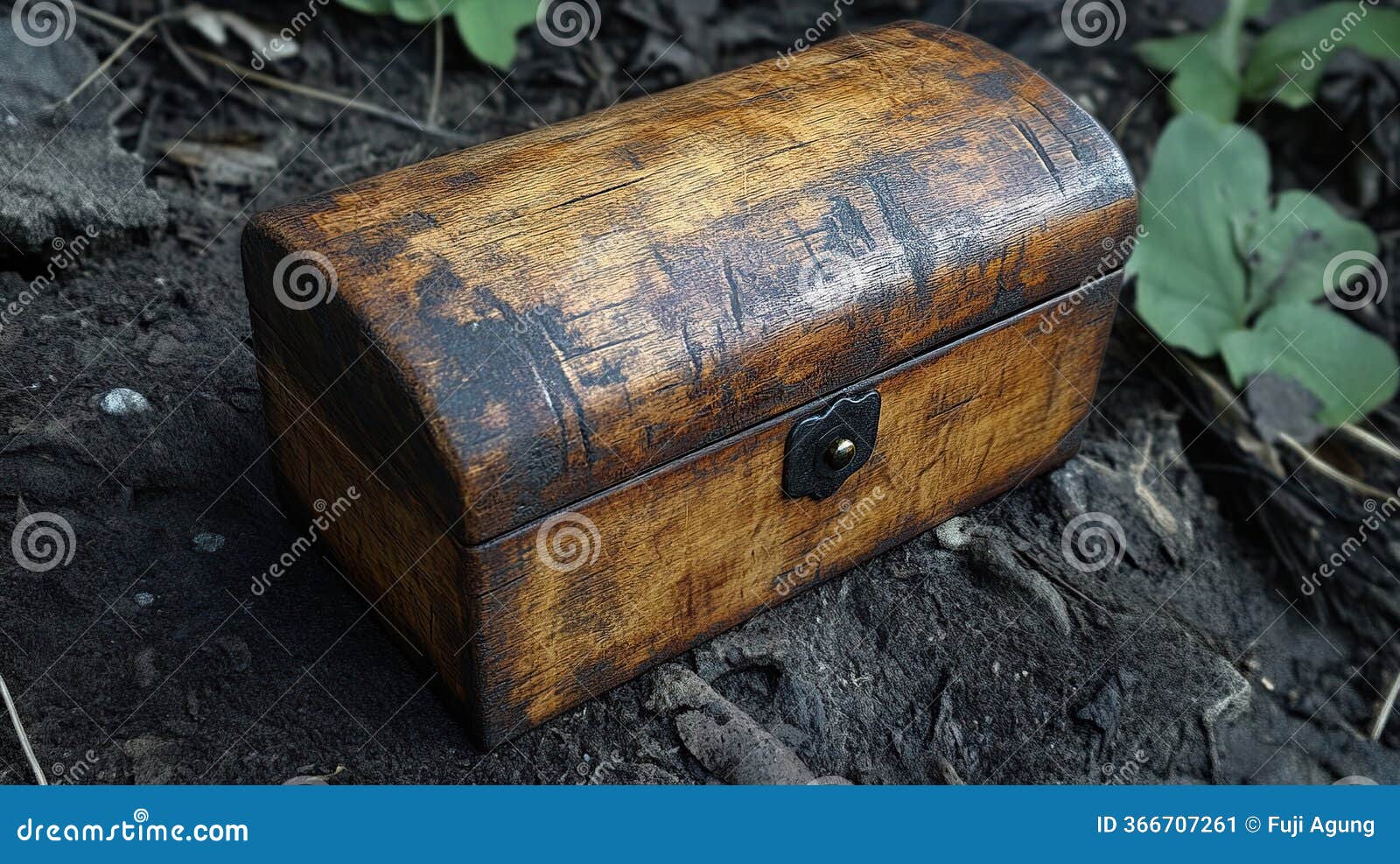 A Treasure Map With An Aged, Parchment-like Background. Royalty-Free ...