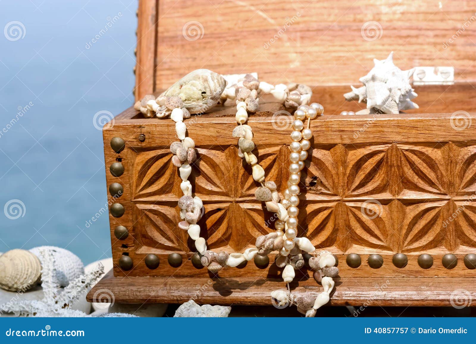Wooden Treasure Chest stock image. Image of ocean, marine - 40857757