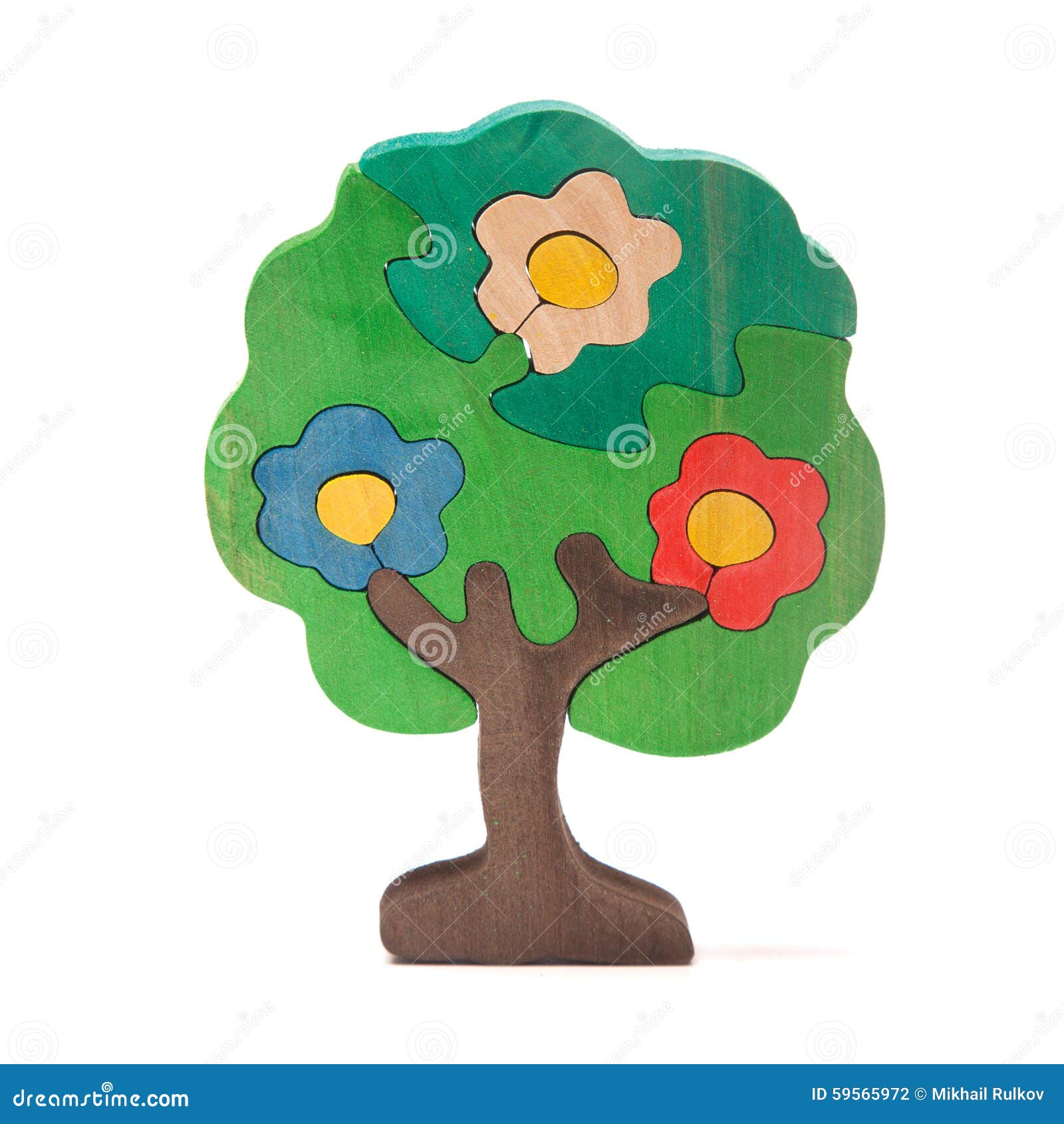 Wooden tree puzzle stock photo. Image of activity, single - 59565972