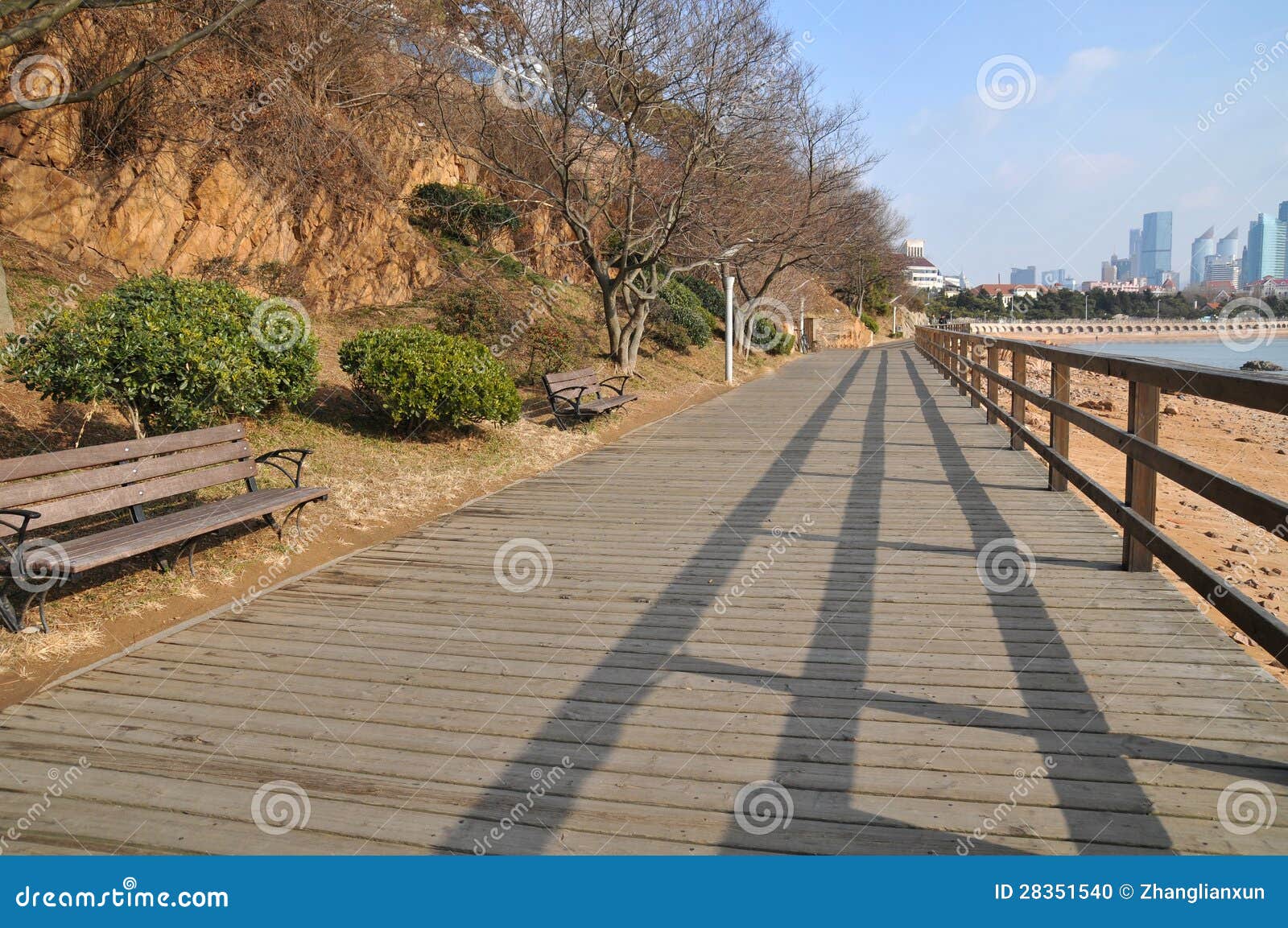 The wooden trestle stock photo. Image of footbridge, jetty - 28351540