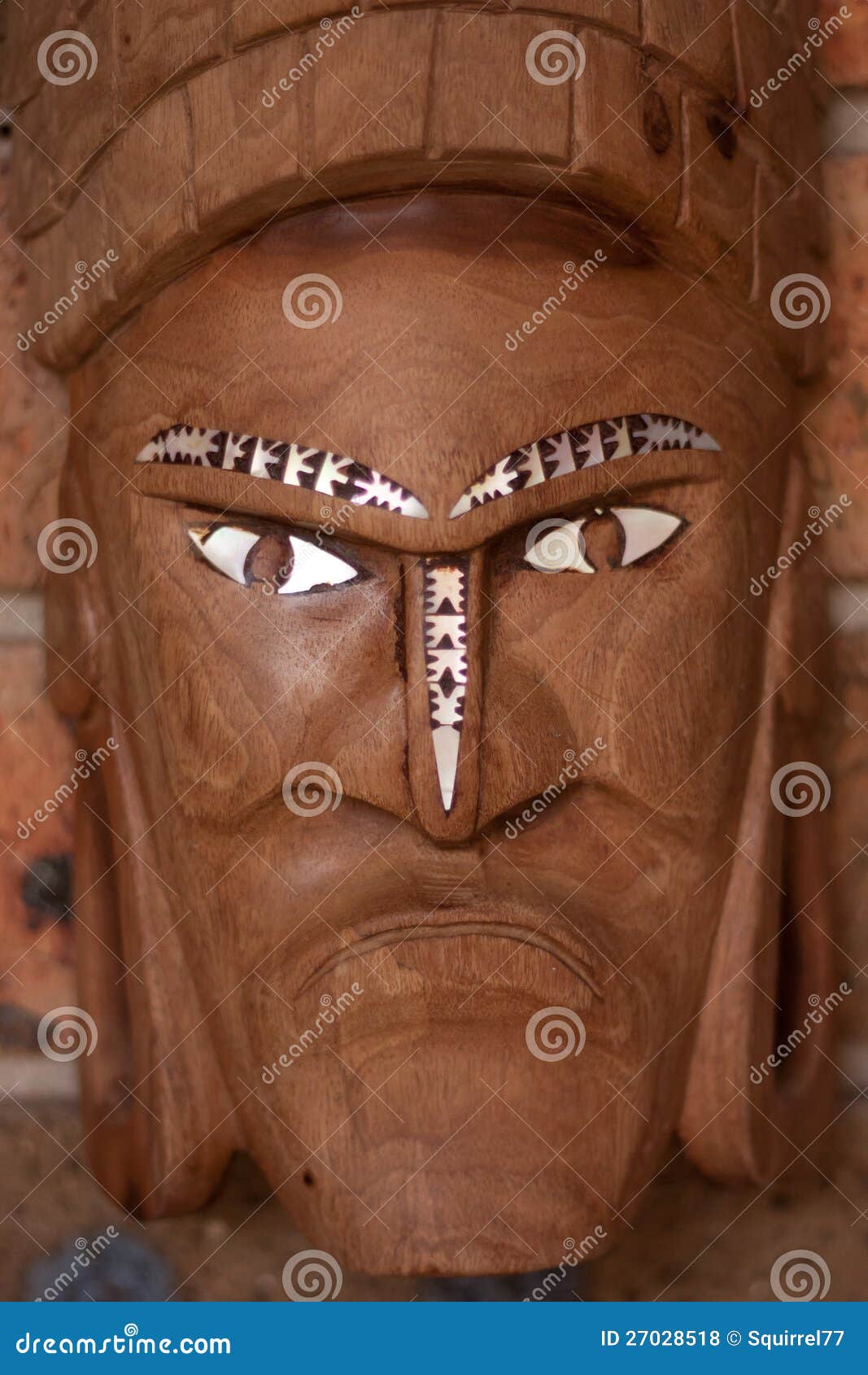 Wooden tribal face mask stock photo. Image of abstract - 27028518