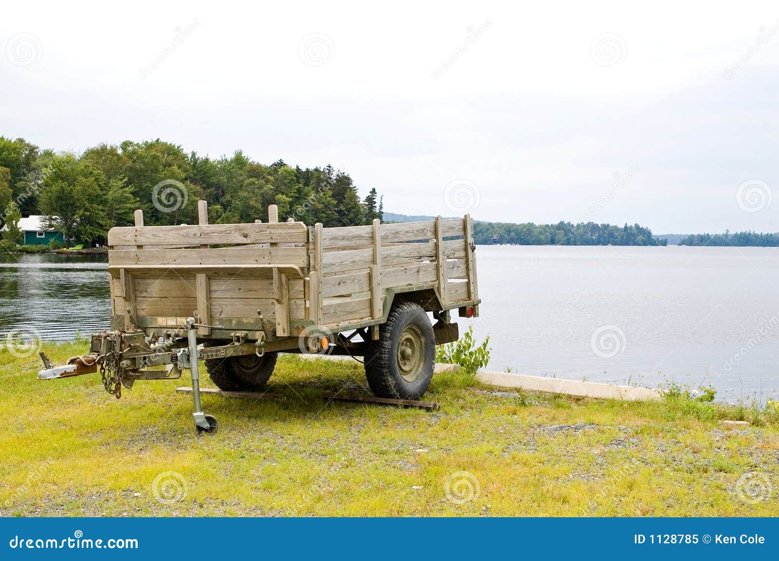 Wooden Utility Trailer Picture. Image: 1128785