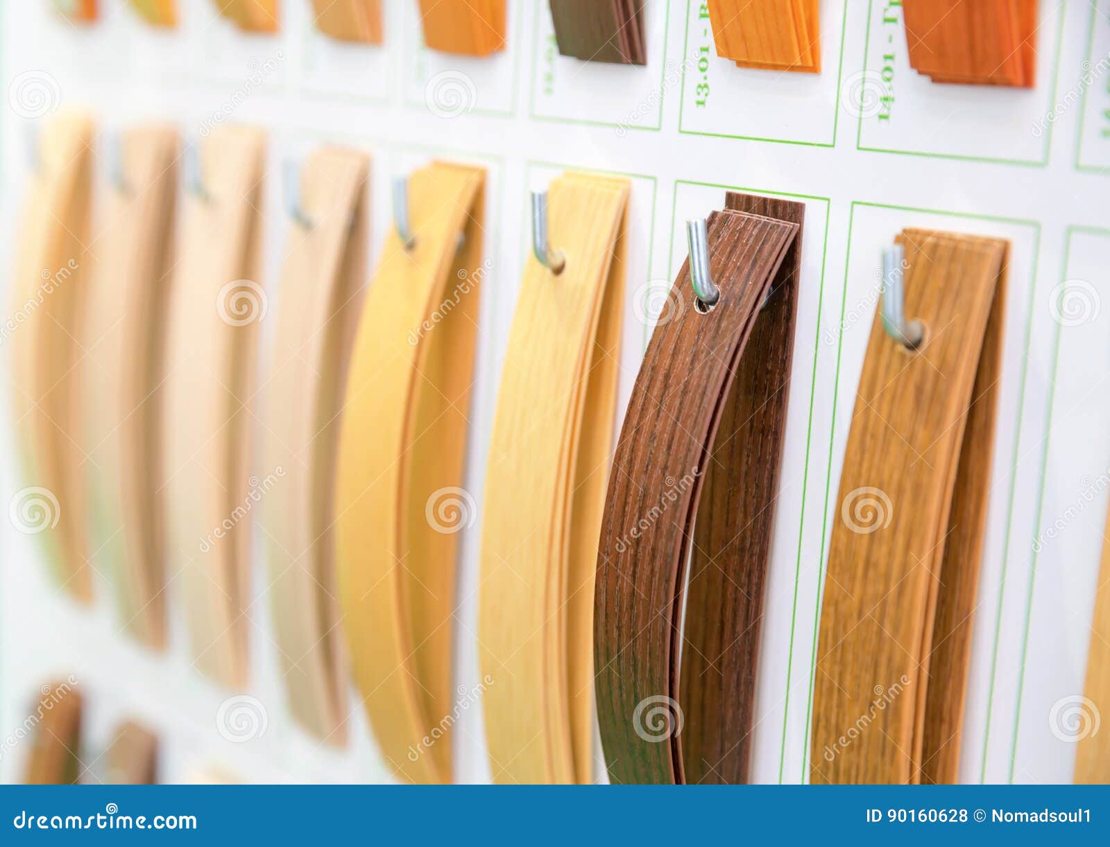 Wooden Veneer Samples Palette Closeup Stock Photo - Image of paint ...