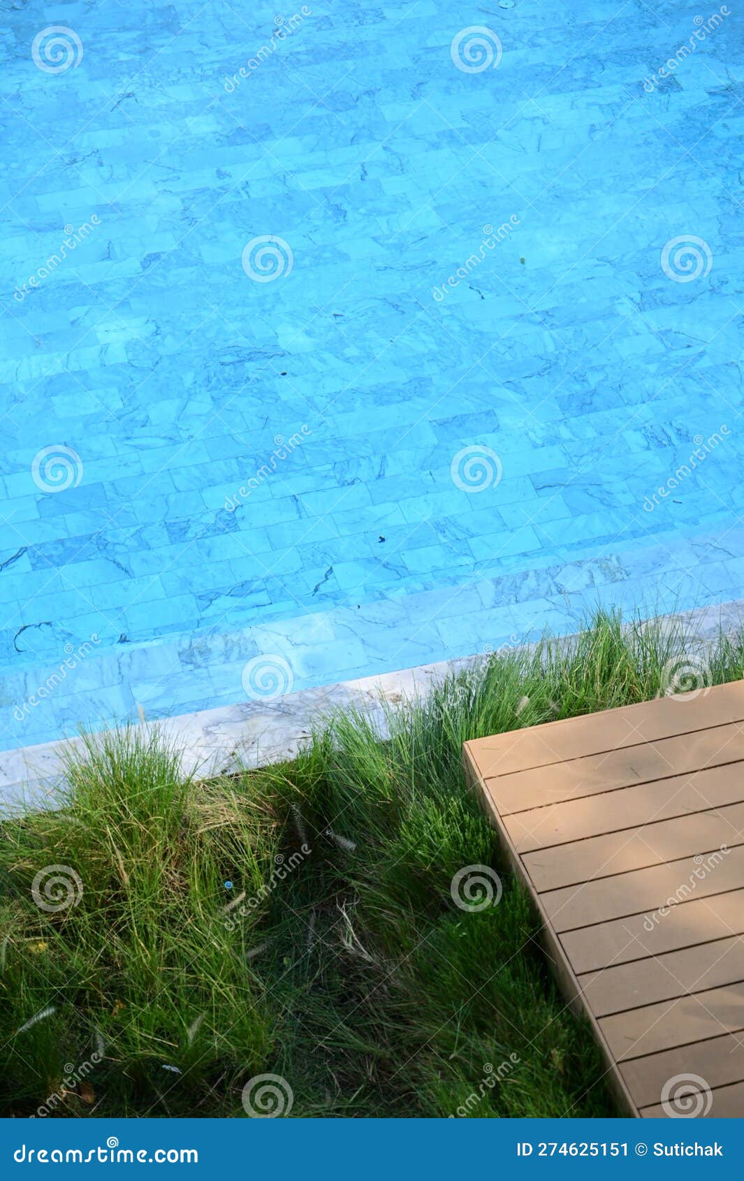 Wooden Veranda and Swimming Pool Stock Image - Image of swimming, home ...