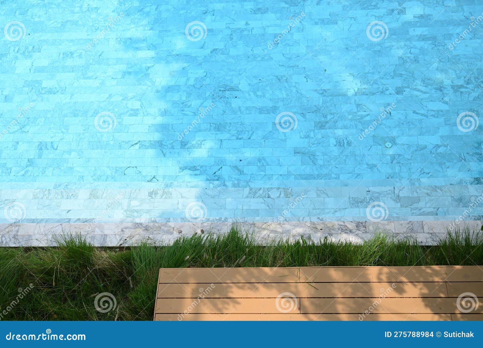 Wooden Veranda and Swimming Pool Stock Photo - Image of lifestyle ...