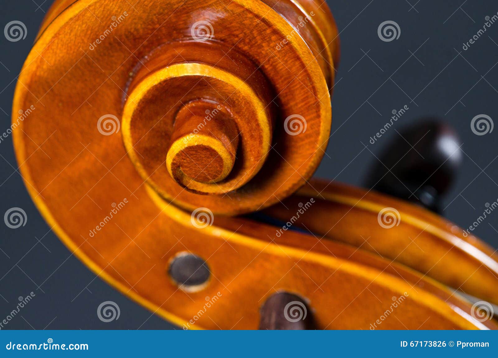 Wooden violin head stock photo. Image of classical, instrument - 67173826