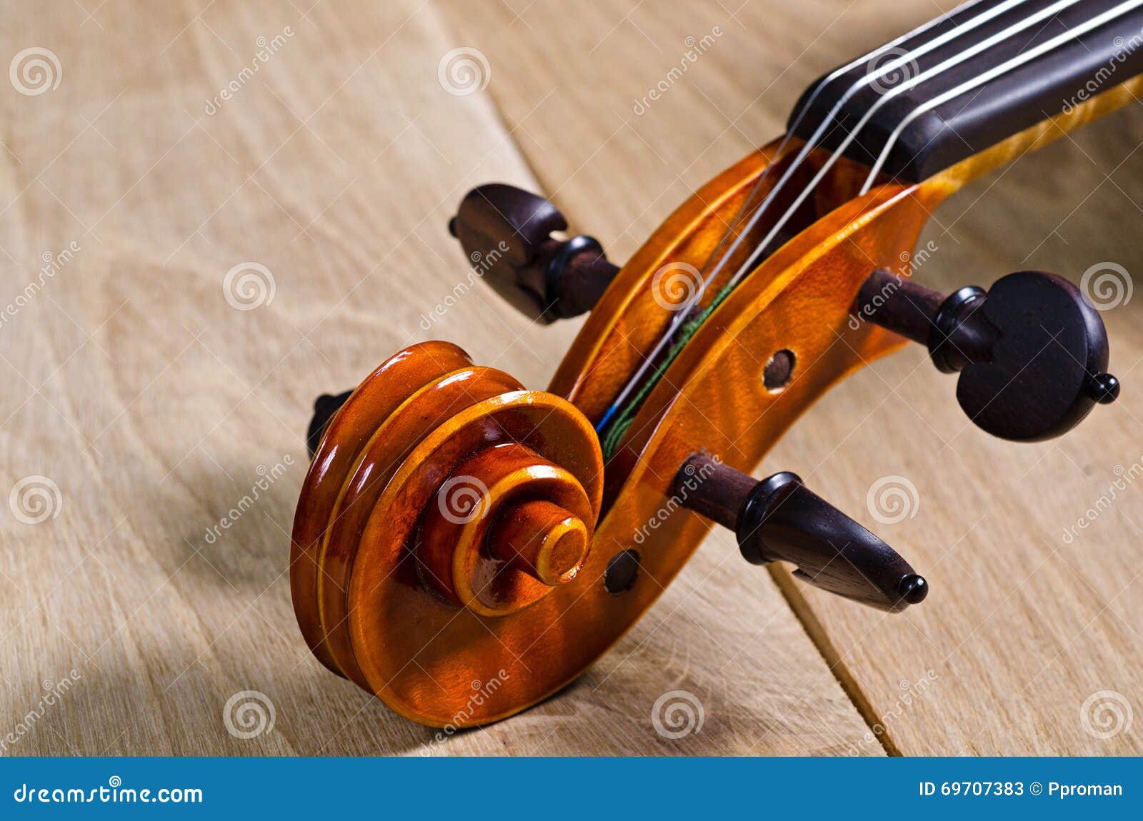 Wooden violin head stock image. Image of object, performance - 69707383