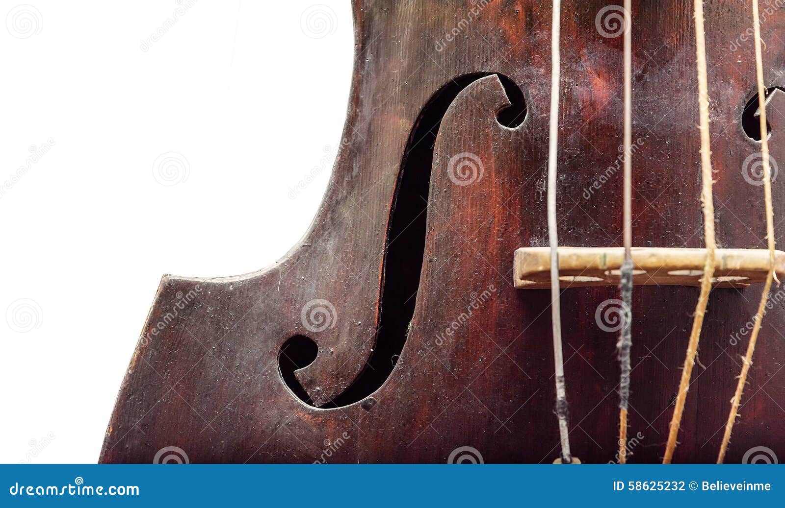 Wooden violin stock photo. Image of chord, instrument - 58625232