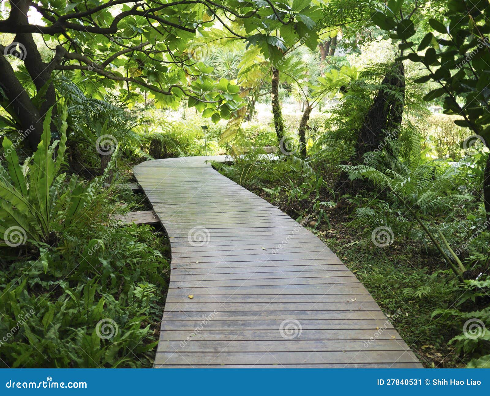 Wooden walk path stock image. Image of rock, architecture - 27840531