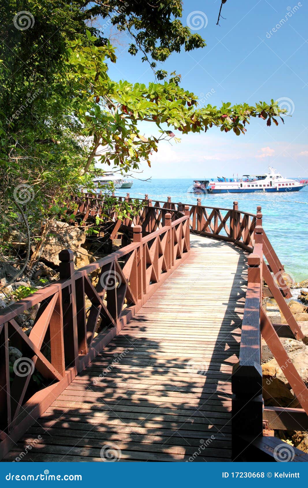 Wooden Walking Path at Beach Stock Photo - Image of caution, coast ...
