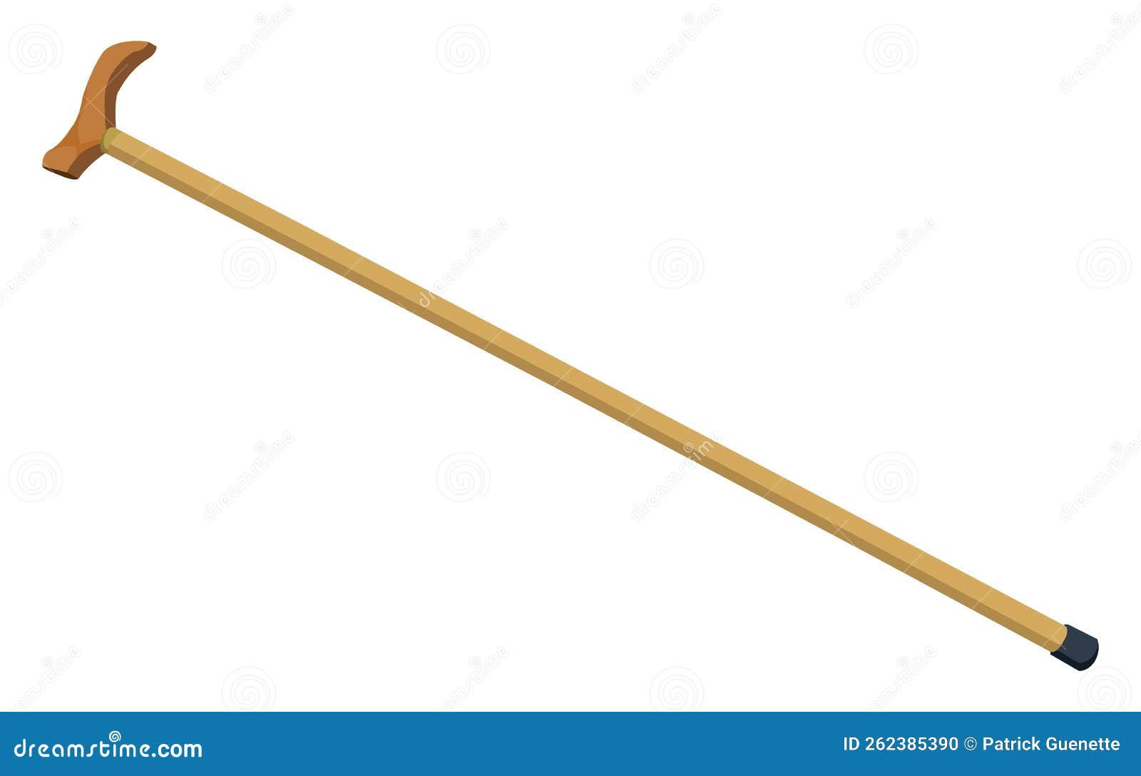 Set Wooden Walking Stick Cane, Assistance, Medical. Vector Illustration ...