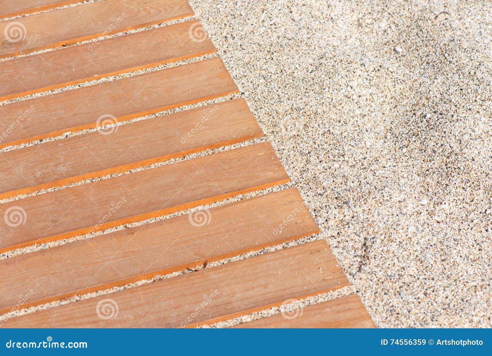 Wooden walkway stock image. Image of textured, copyspace - 74556359