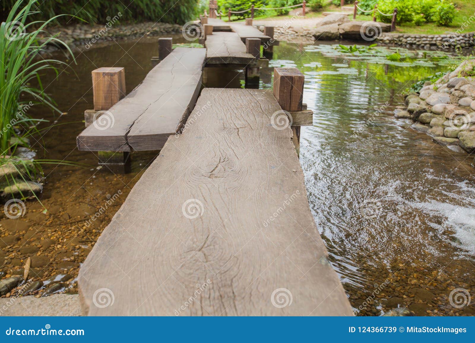 Wooden walkway over water stock image. Image of wooden - 124366739