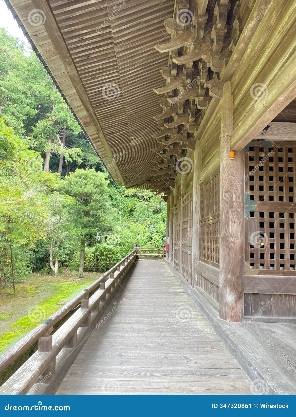 Wooden Walkway by a Japanese Building Editorial Photo - Image of ...