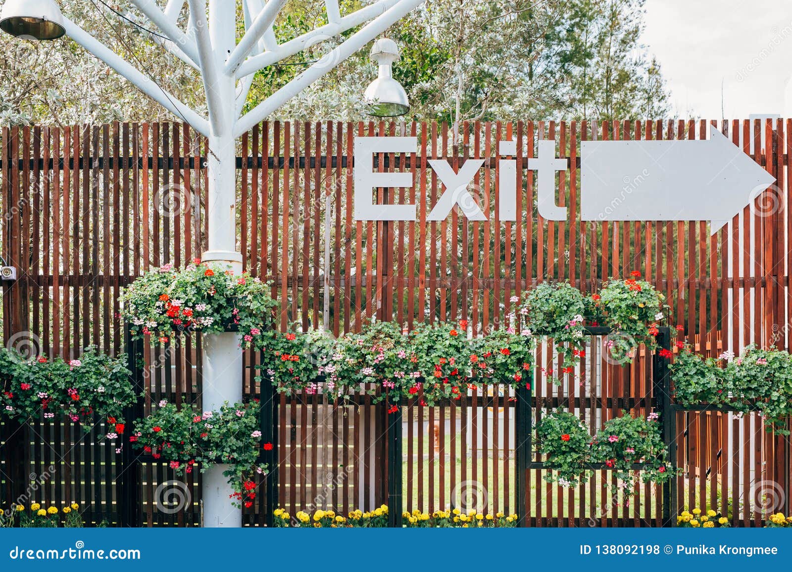 Wooden wall with exit sign editorial stock photo. Image of architecture ...