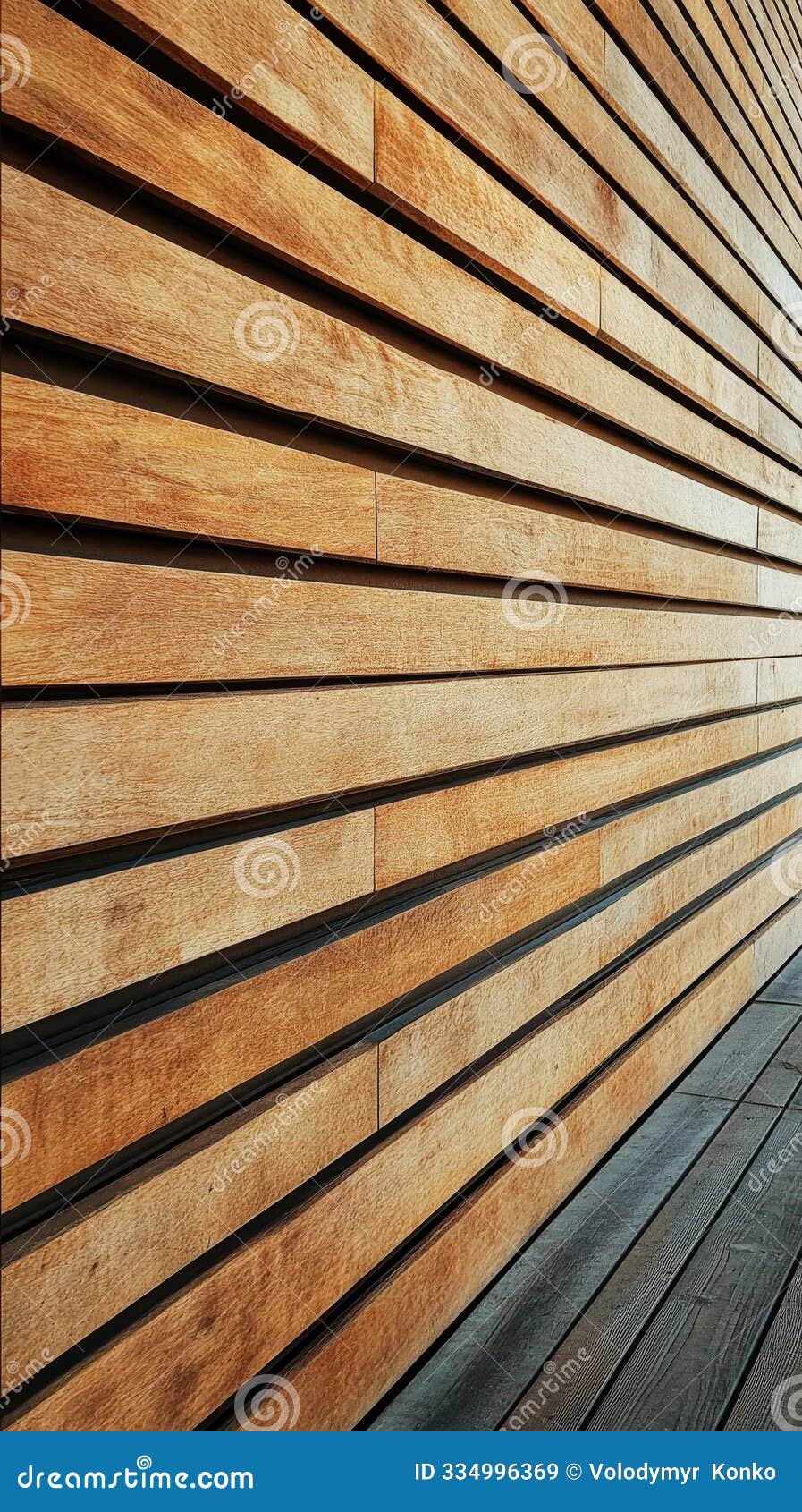 Wooden Wall with Horizontal Panels, Abstract Architectural Design Stock ...