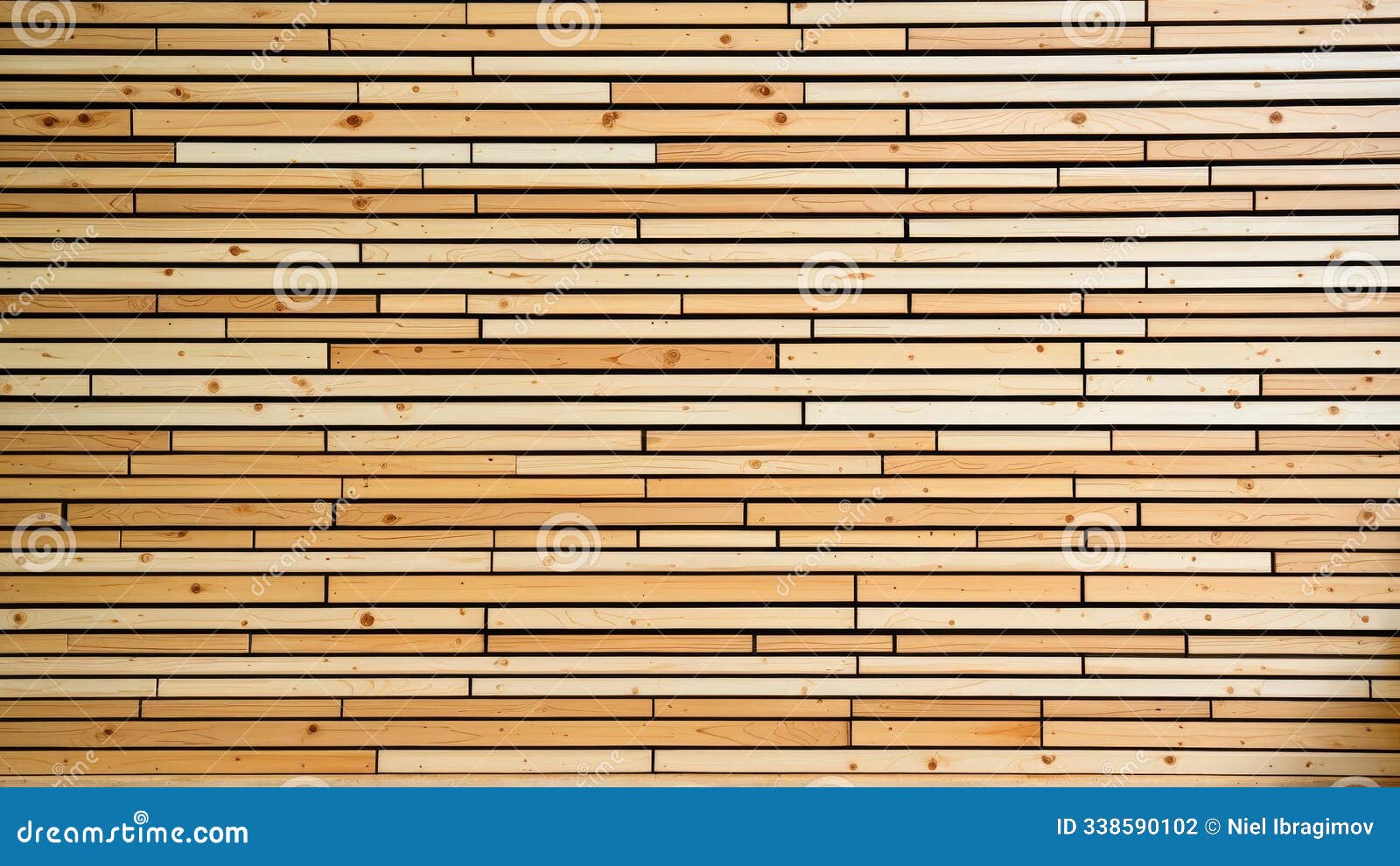 Wooden Wall with Horizontal Stripes for Modern Interiors Stock Photo ...