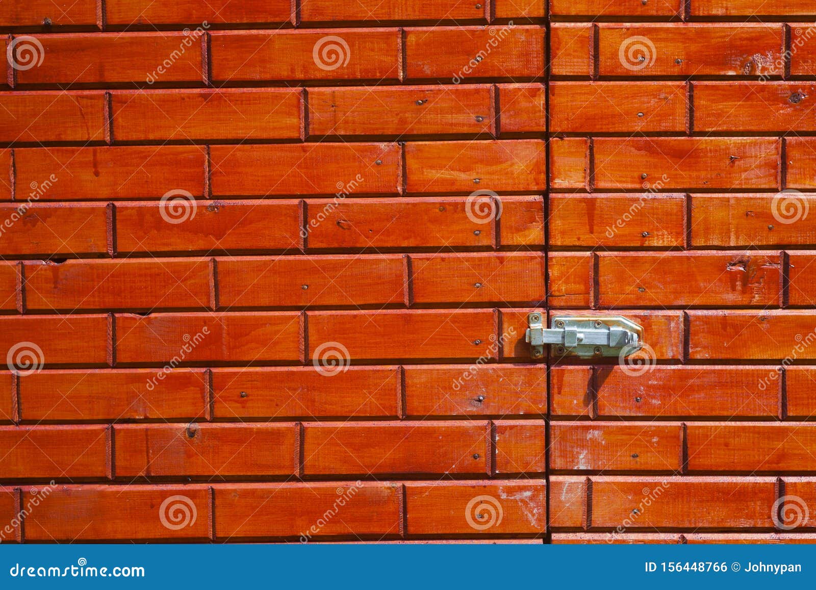 Wooden wall with lock stock photo. Image of door, padlock - 156448766
