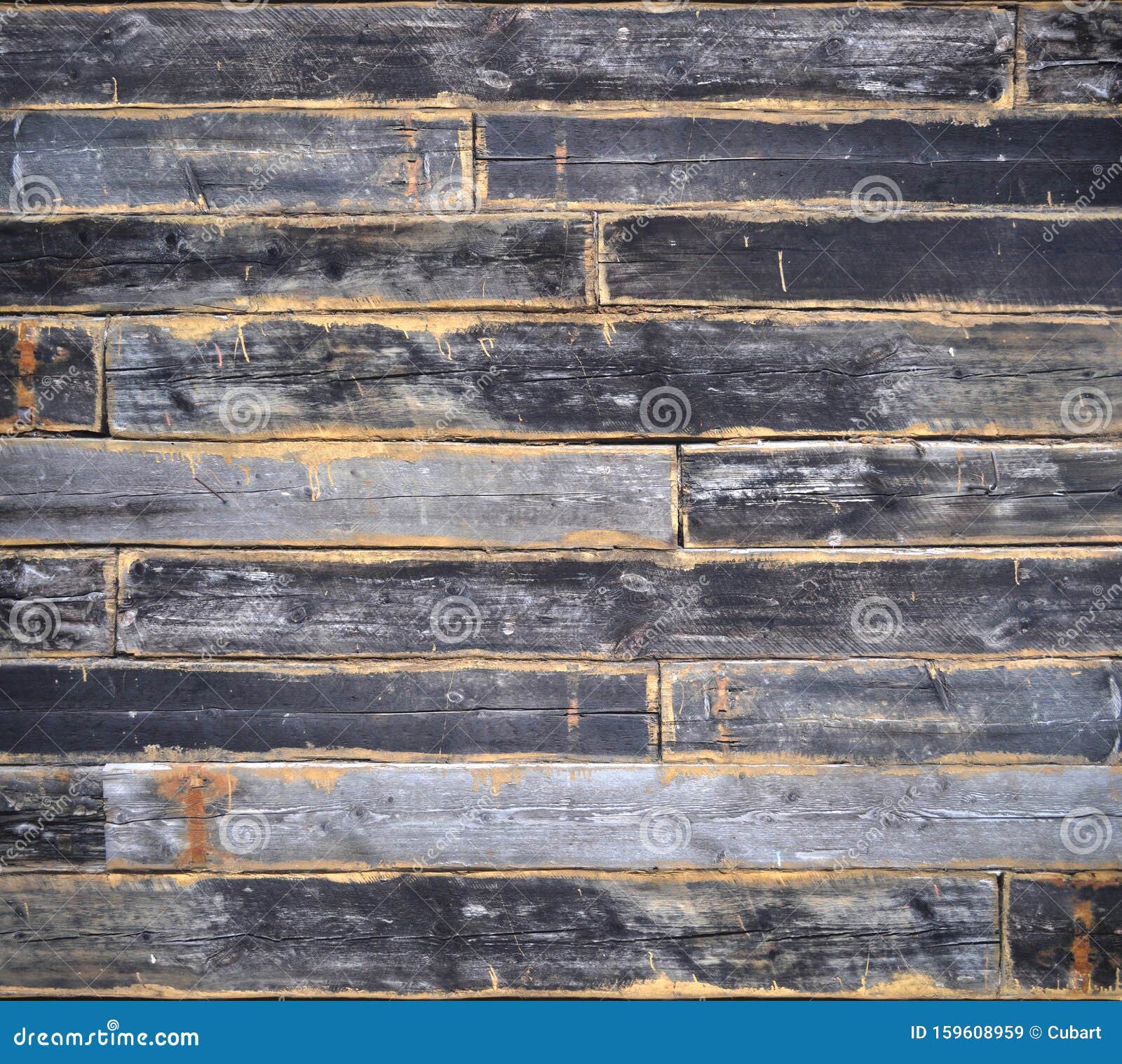 Wooden Wall of Rectangular Gray Timber Stock Image - Image of ...