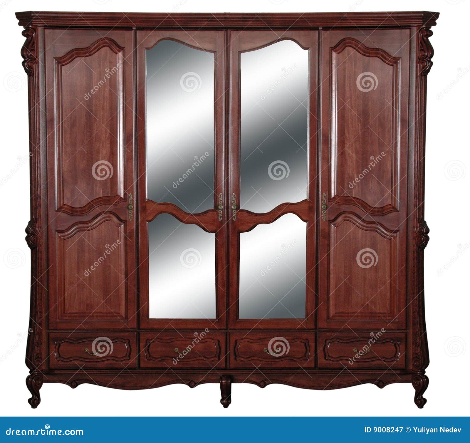 Wooden wardrobe stock image. Image of twowingedwardrobe - 9008247