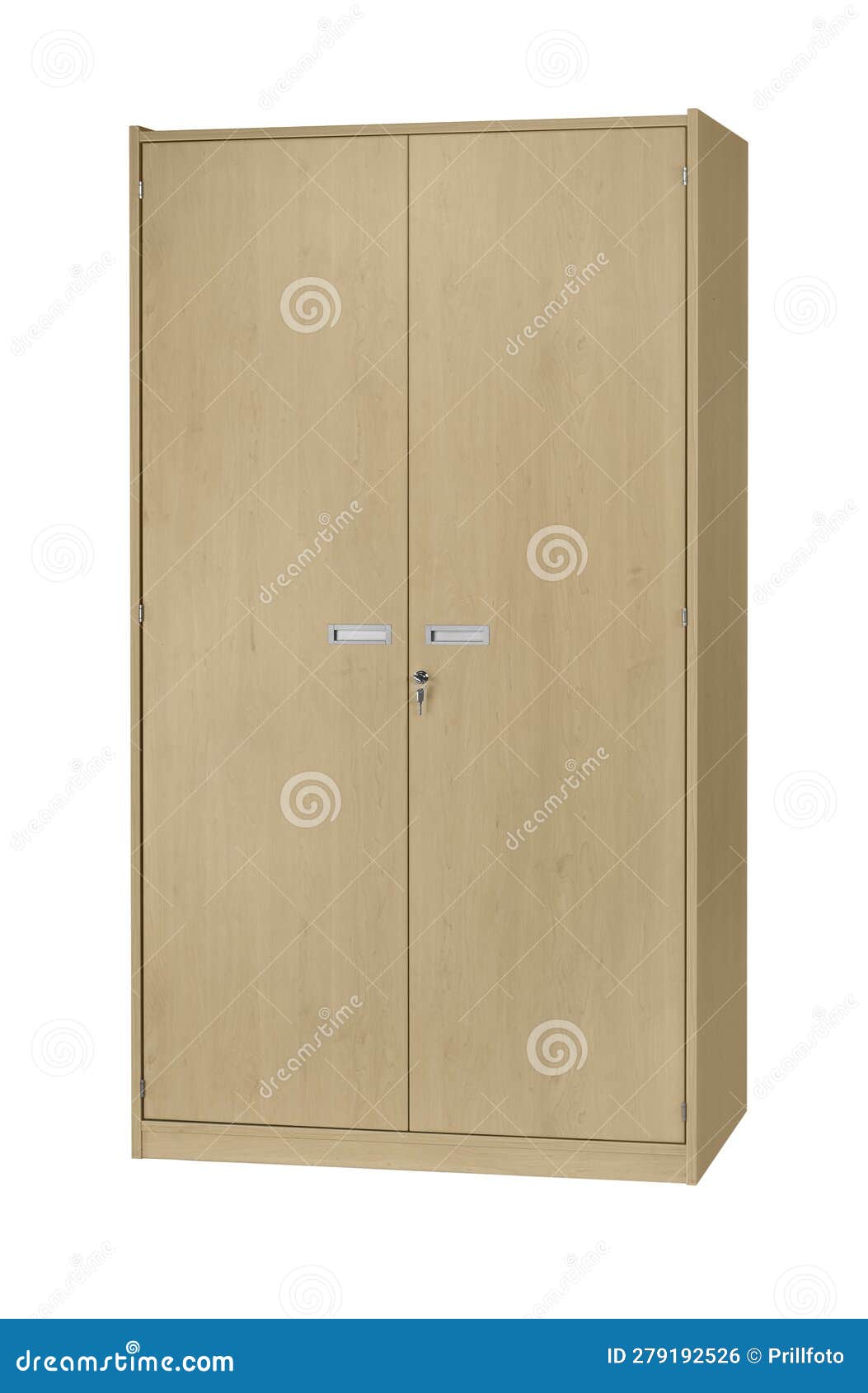 Wooden wardrobe stock photo. Image of back, isolated - 279192526
