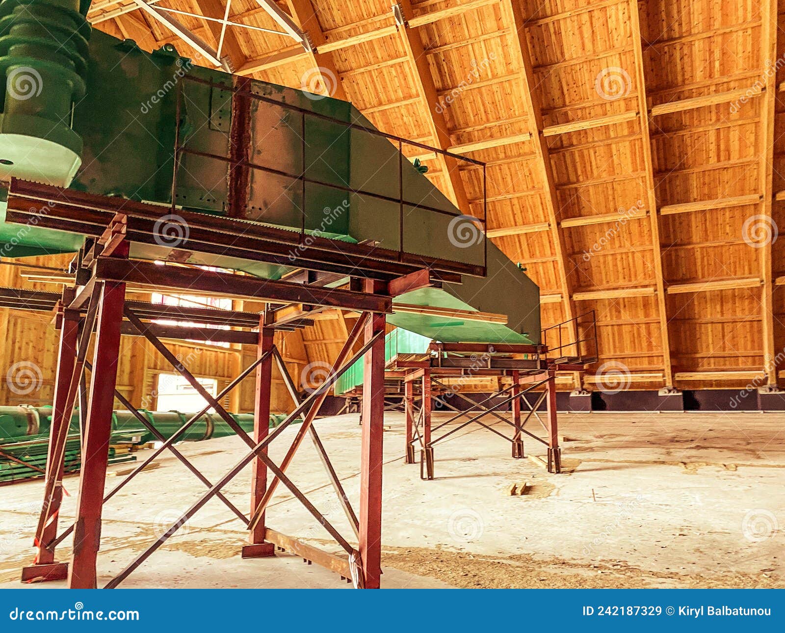 Wooden Warehouse with Building Materials. Many Structures Suitable for ...