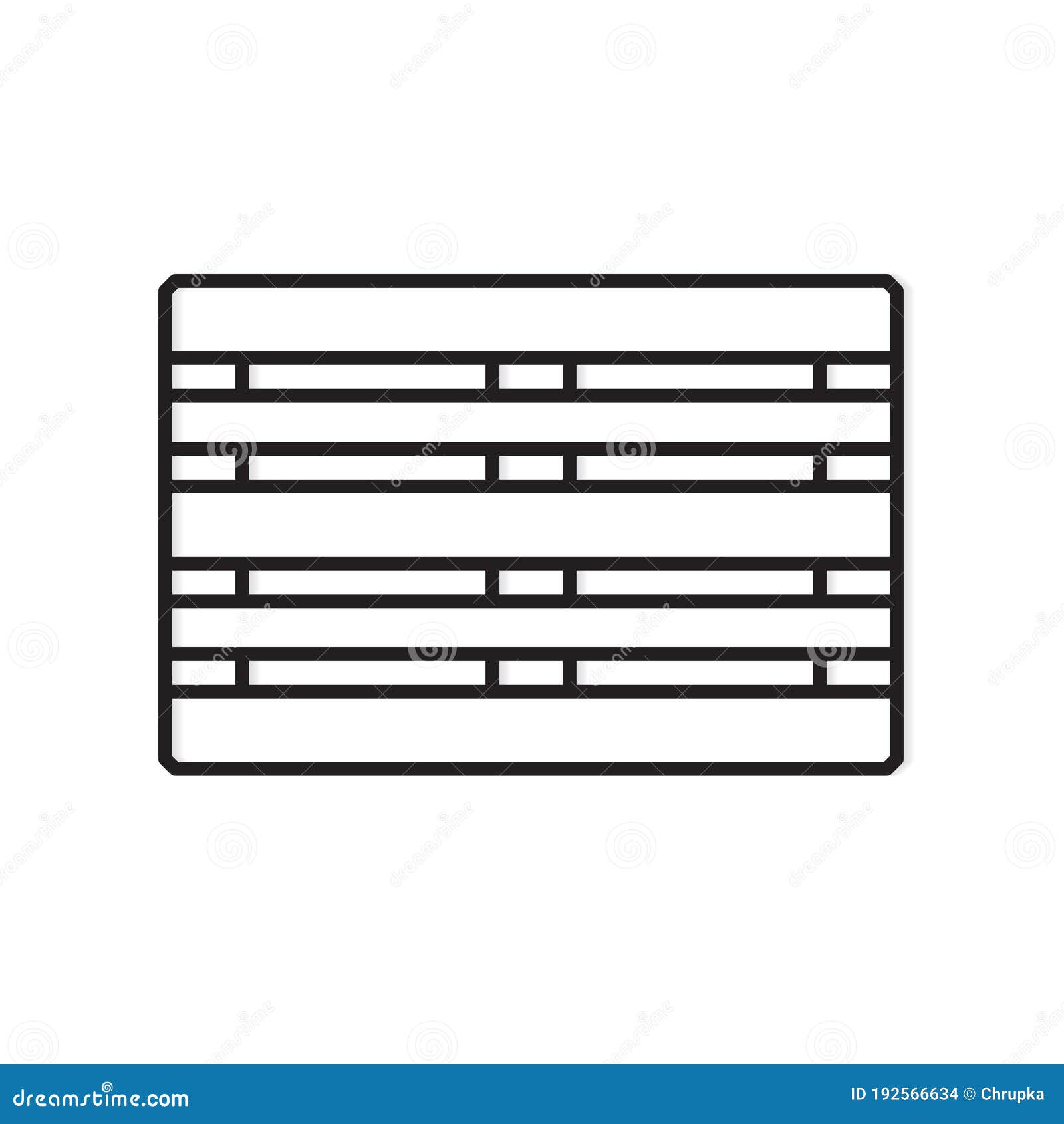 Wooden Warehouse Pallet Icon Stock Vector - Illustration of business ...