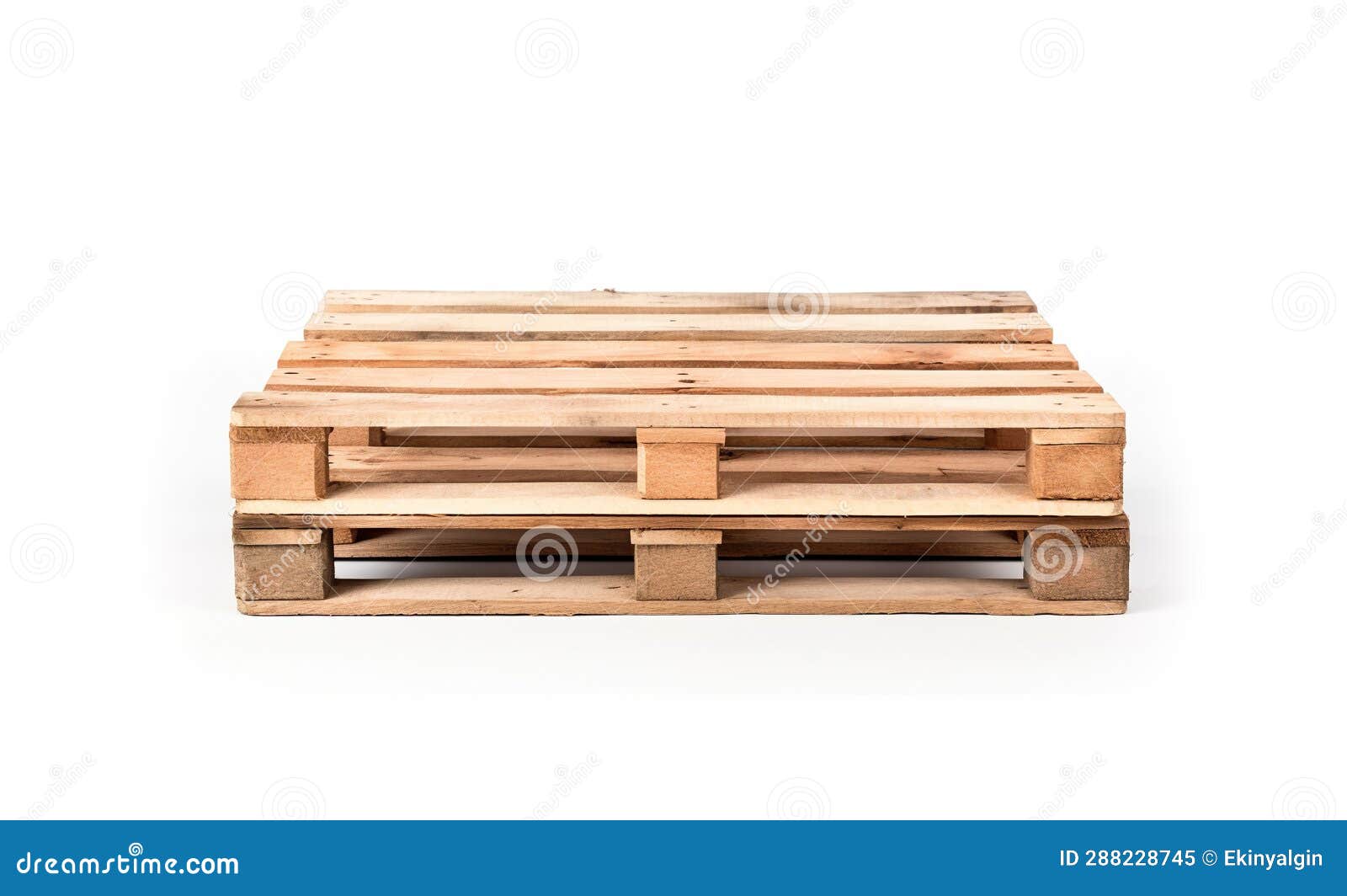 Wooden Warehouse Pallet on White Stock Image - Image of load, quiet ...
