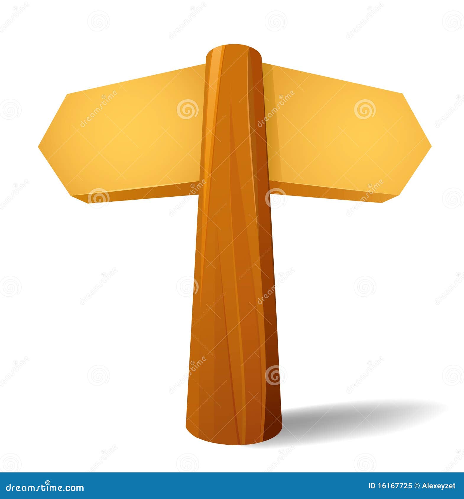 Wooden waymark pointer stock vector. Illustration of post - 16167725