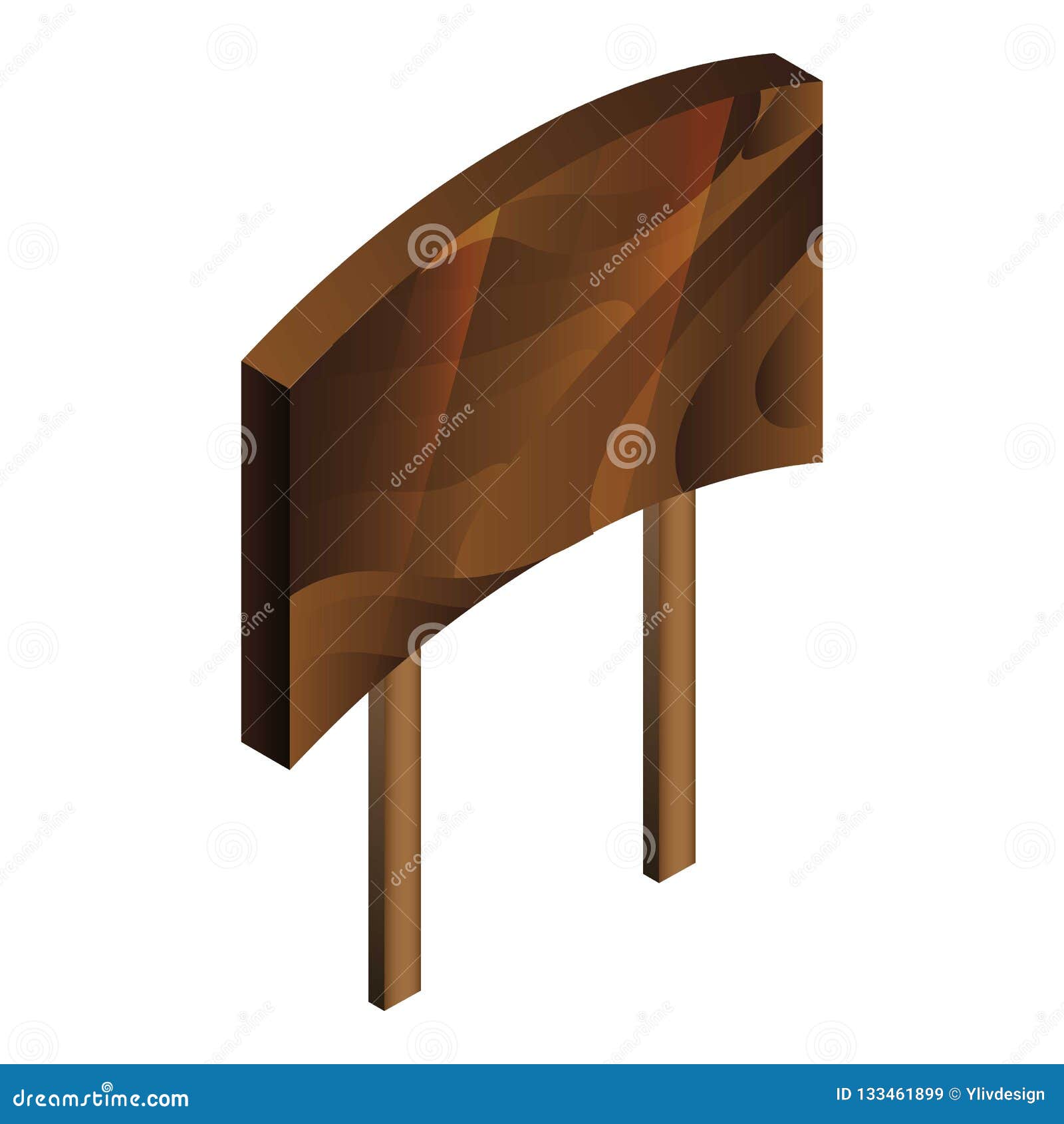 Wooden Welcome Board Icon, Isometric Style Stock Vector - Illustration ...