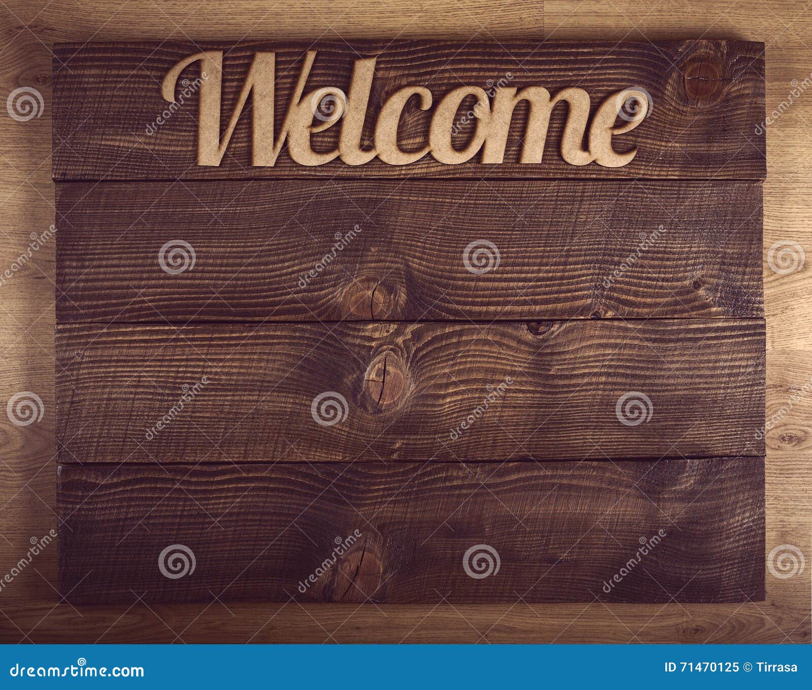 Wooden welcome sign stock image. Image of brown, printed - 71470125