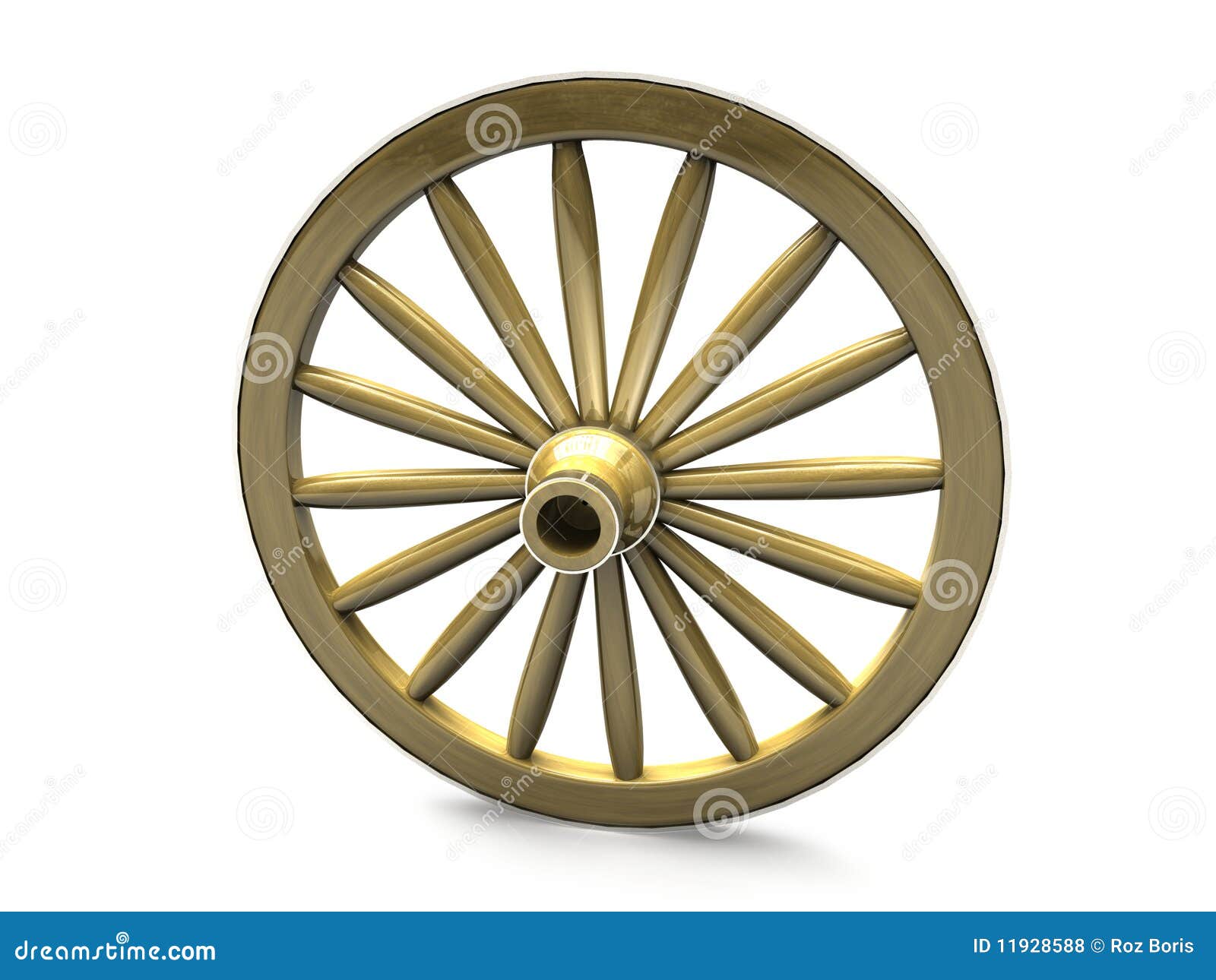 Wooden Wheel Royalty-Free Illustration | CartoonDealer.com #11928588