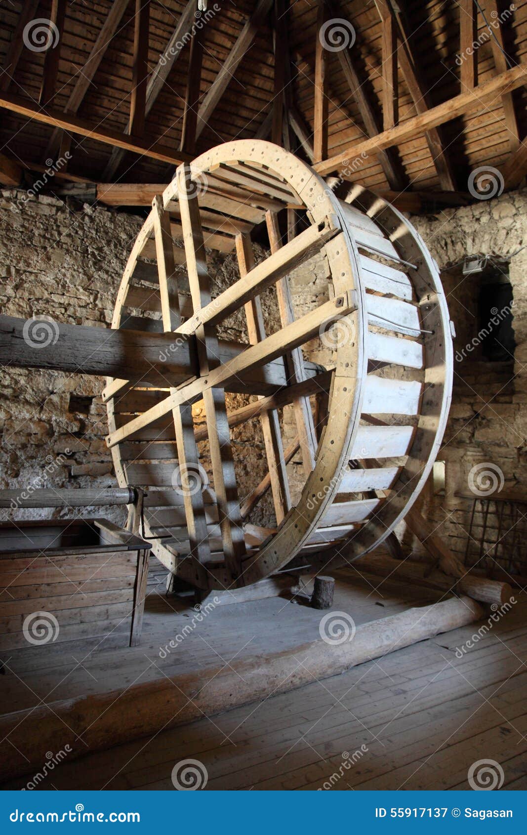 Wooden wheel stock image. Image of prairie, mountains - 55917137