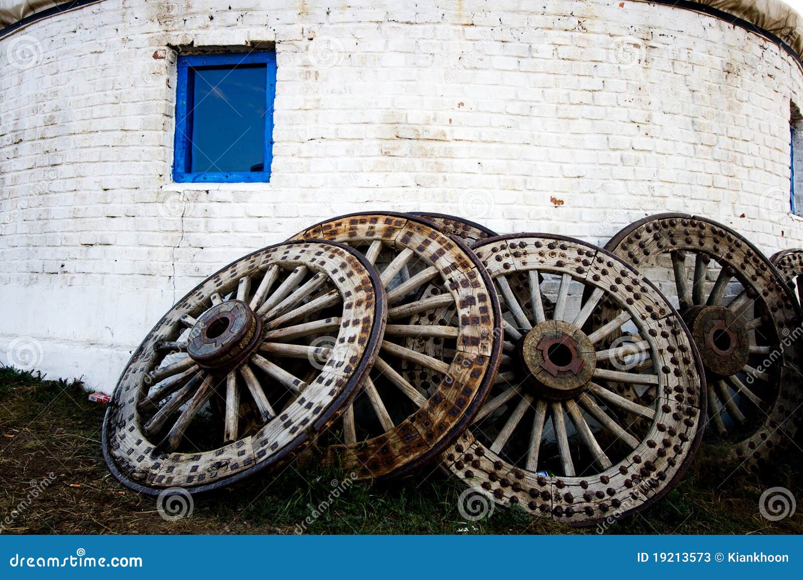 Wooden Wheels stock image. Image of pasture, rural, idyllic - 19213573