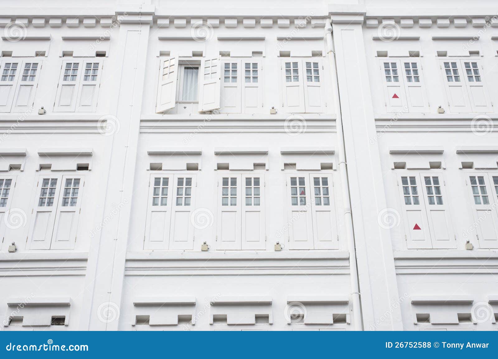 Wooden White Window stock photo. Image of architectural - 26752588