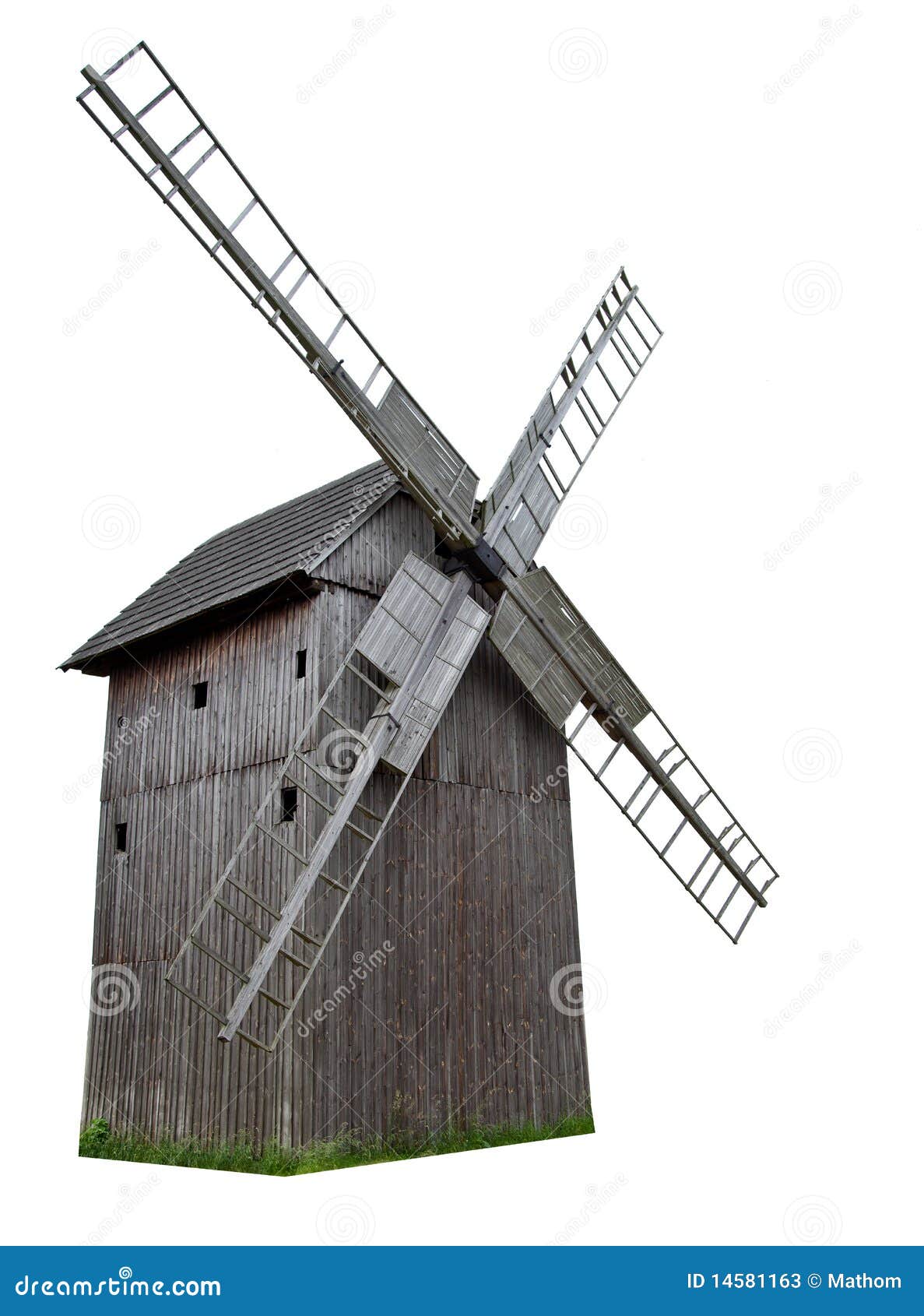 Wooden windmill stock image. Image of historic, historial - 14581163