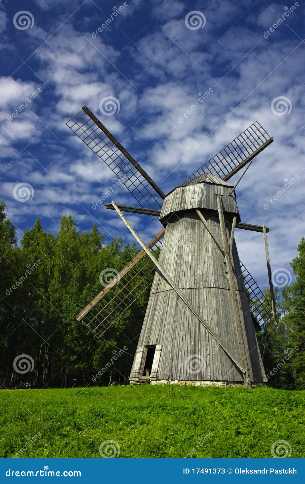 Wooden windmill stock image. Image of scenic, windmill - 17491373