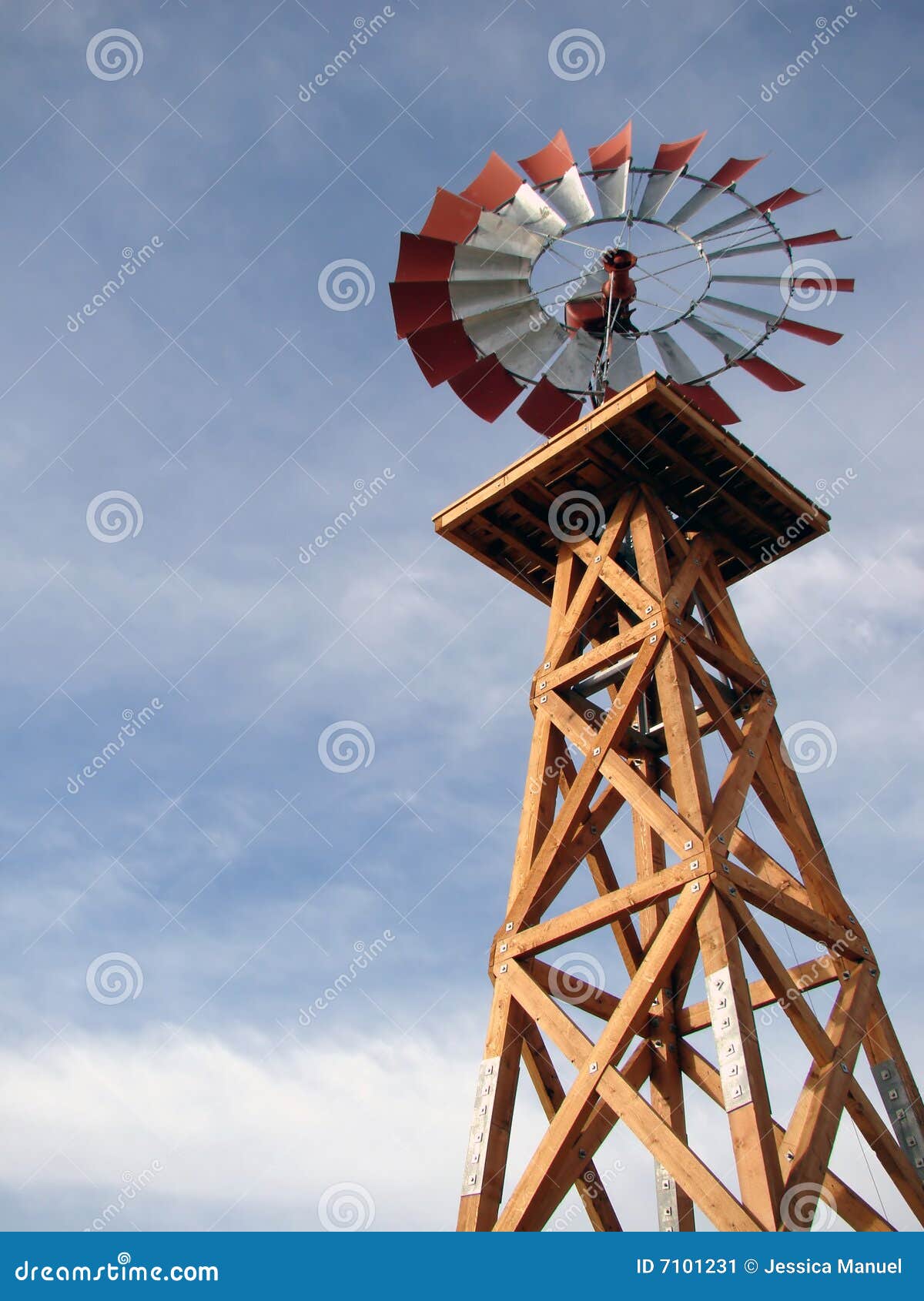 Wooden Windmill stock image. Image of windmill, rotating - 7101231