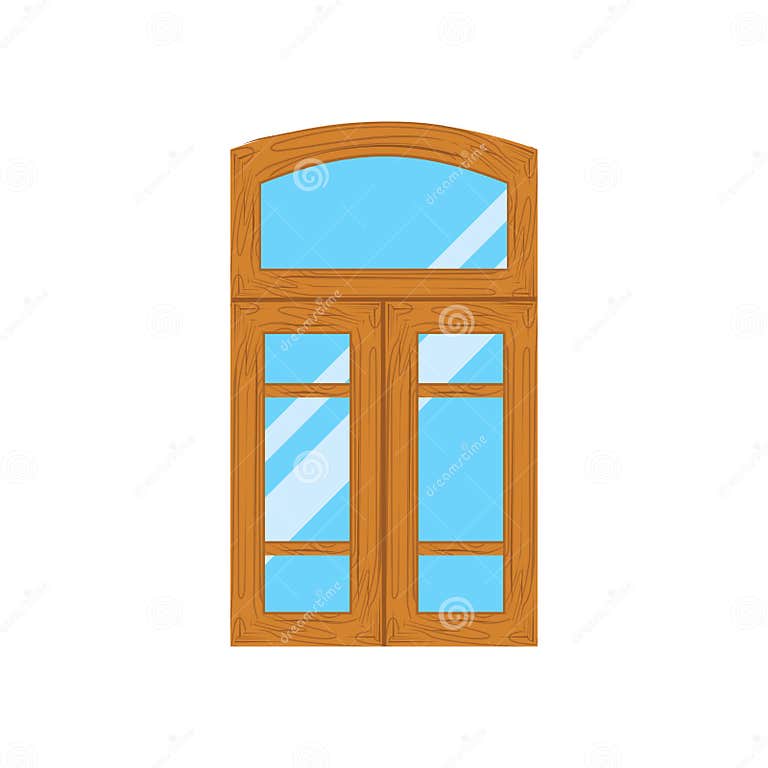 Wooden Window Frames View . Stock Vector - Illustration of ...