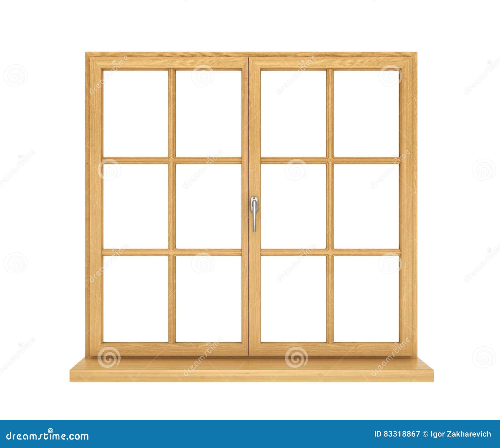 Wooden window stock illustration. Illustration of design - 83318867