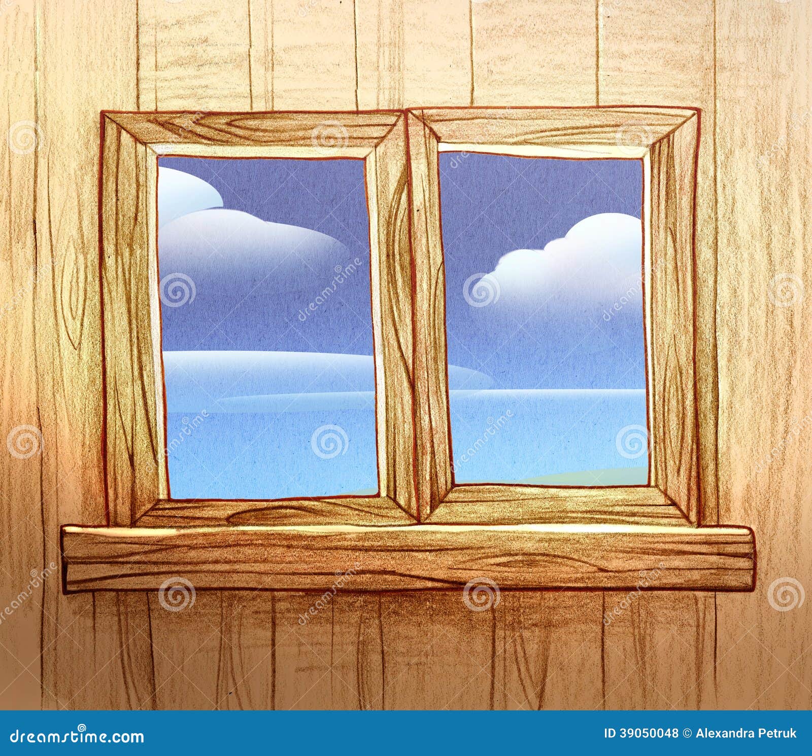 Hand Drawn Window Siding Stock Illustrations – 6 Hand Drawn Window ...