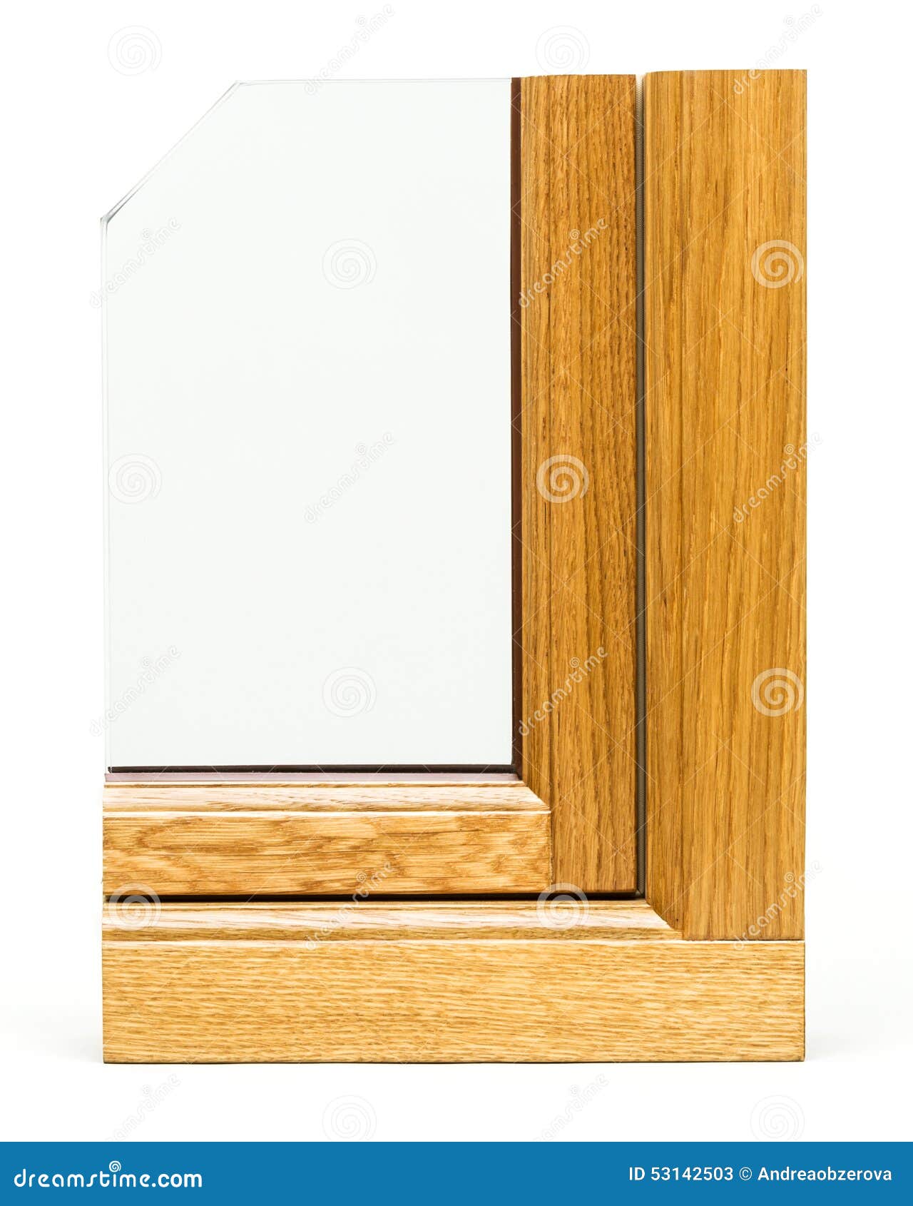 Wooden Window Sample Isolated Stock Image - Image of interior, industry ...